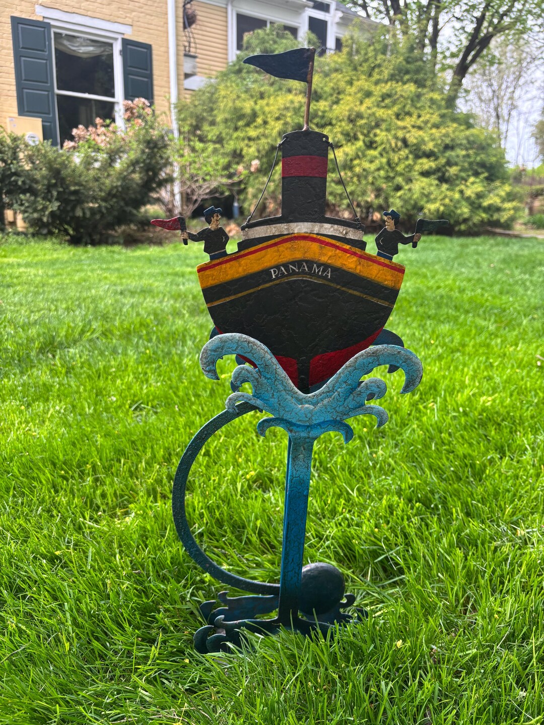 Vintage Metal Balancing Toy Boat With Sailors - Etsy