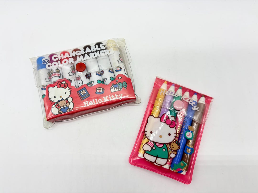 Set of Vintage Hello Kitty Markers - Etsy