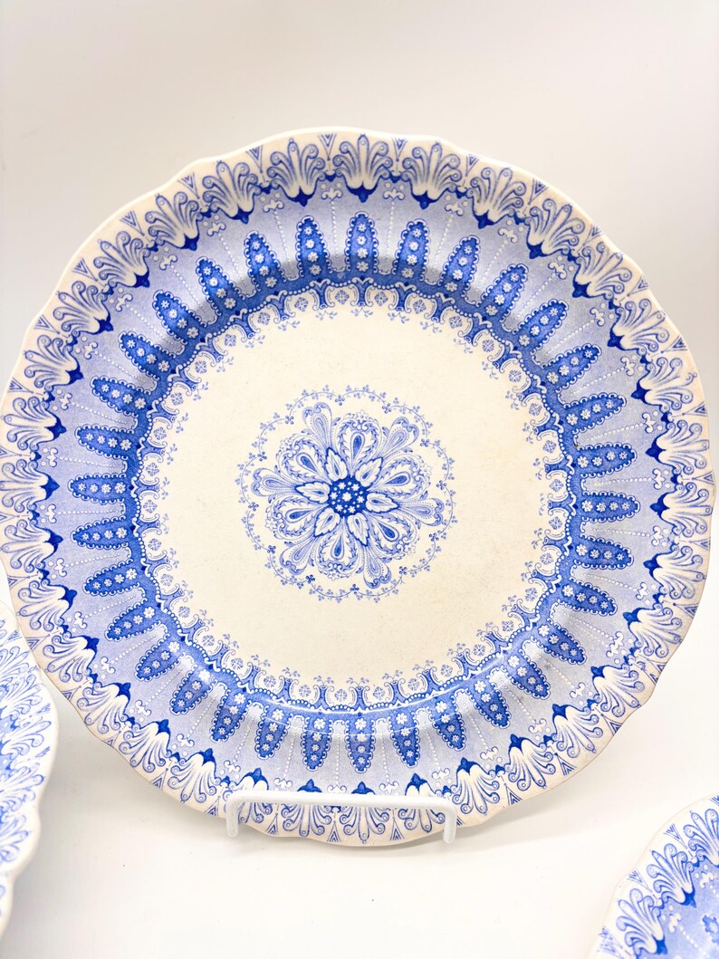 Antique Plates & Soup Tureen in Doric Star Pattern - Etsy
