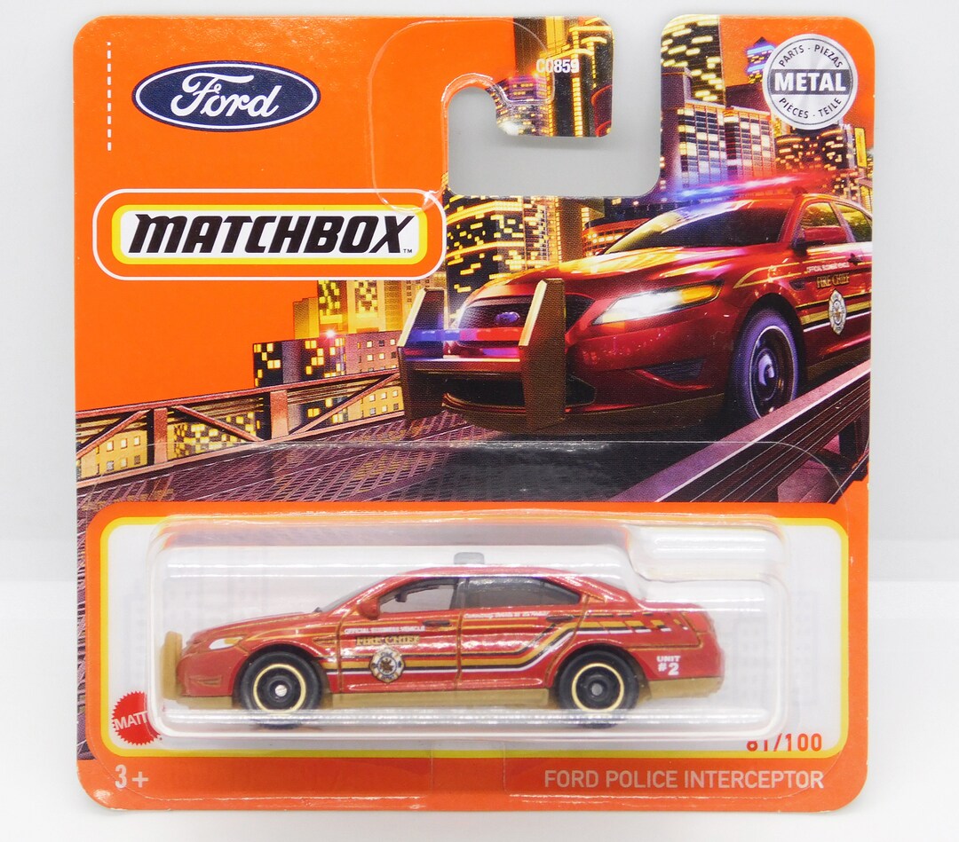Matchbox Ford Police Interceptor Rare Miniature Collectible Model ...