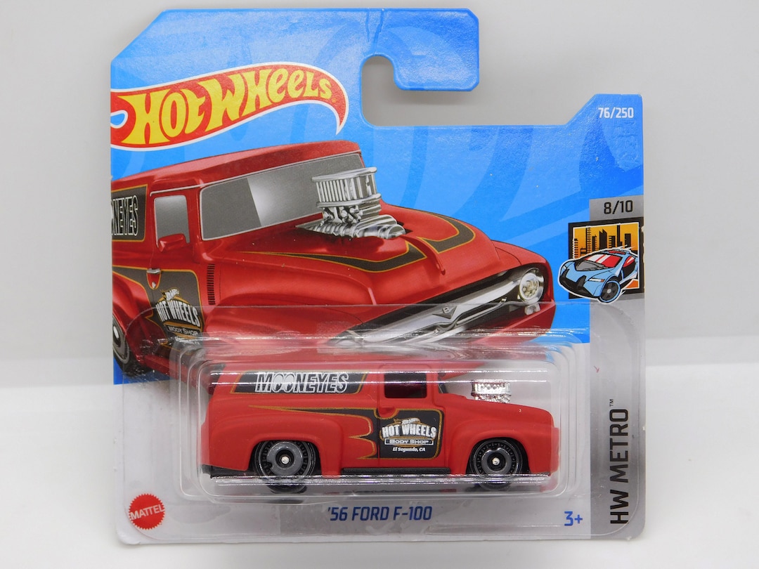 Hot Wheels Ford F-100 '56 Red Rare Miniature Collectible Model ...