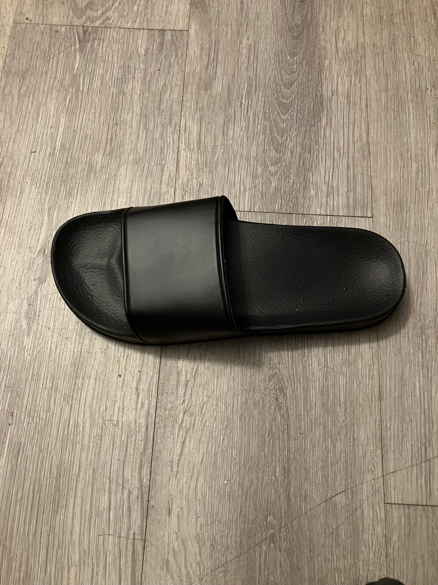 Plain Black Slides - Etsy