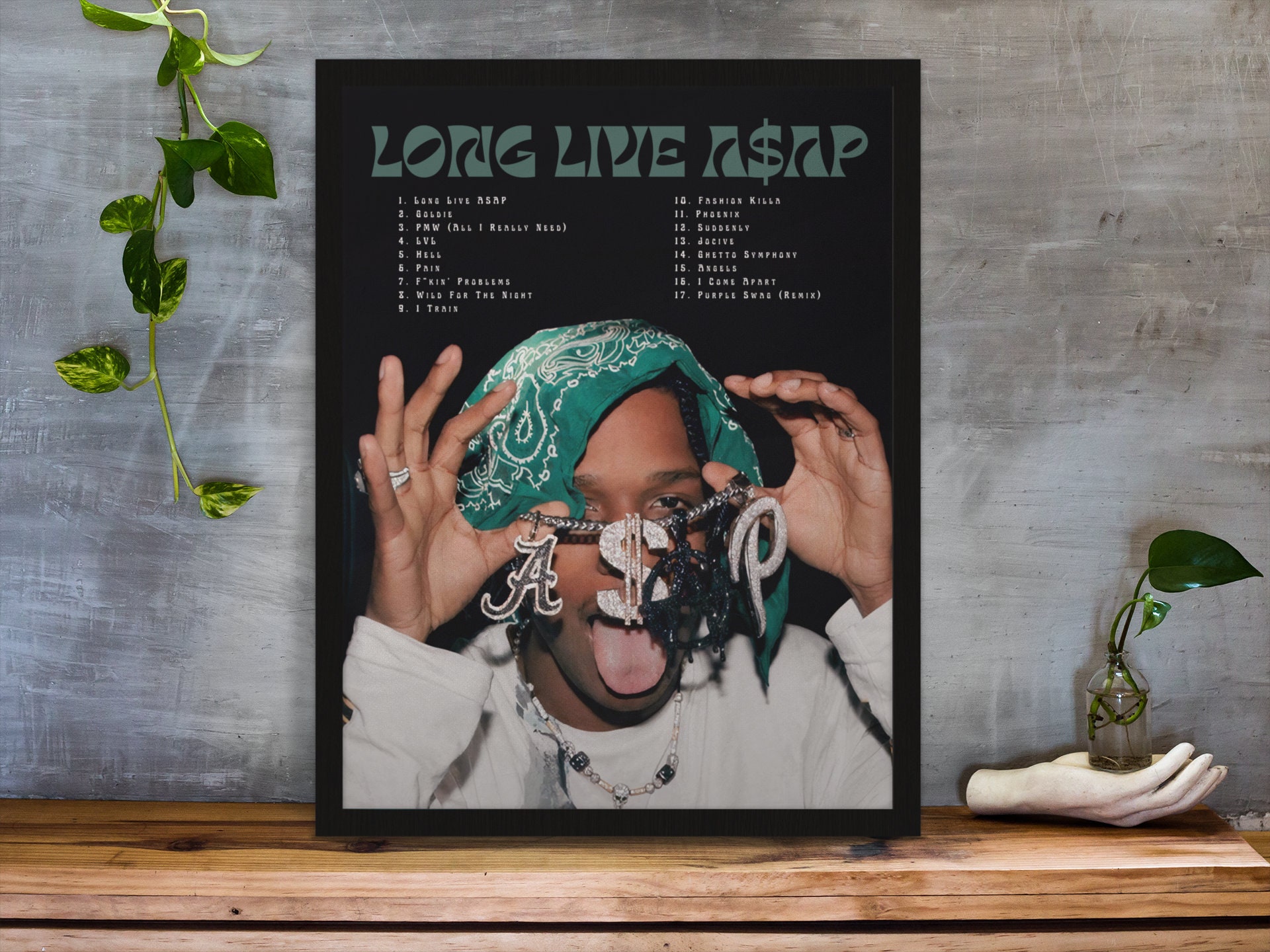 ASAP Rocky, ASAP Rocky Poster, Long Live ASAP, Album Print, Music, Rap ...