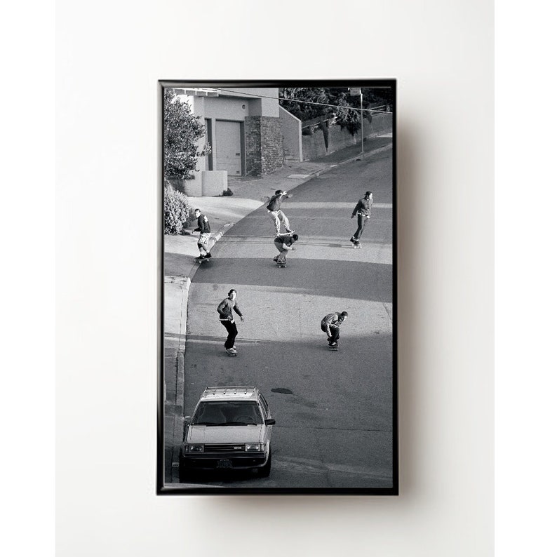 Black and White Poster, B&W, Skate Poster, Skating, Aesthetic, Retro ...