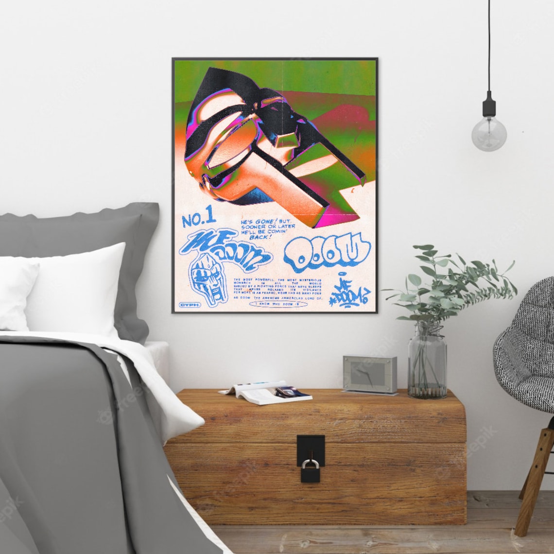 MF Doom MF Doom Print Trendy Poster Music Poster MF Doom - Etsy