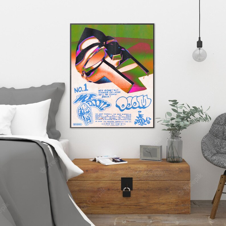 MF Doom, MF Doom Print, Trendy Poster, Music Poster, MF Doom Poster ...