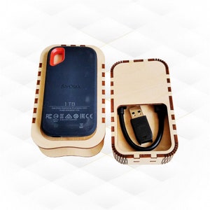 Box Case for SSD, Svg Dxf Design a Laser Cut . Vector Design a Laser ...