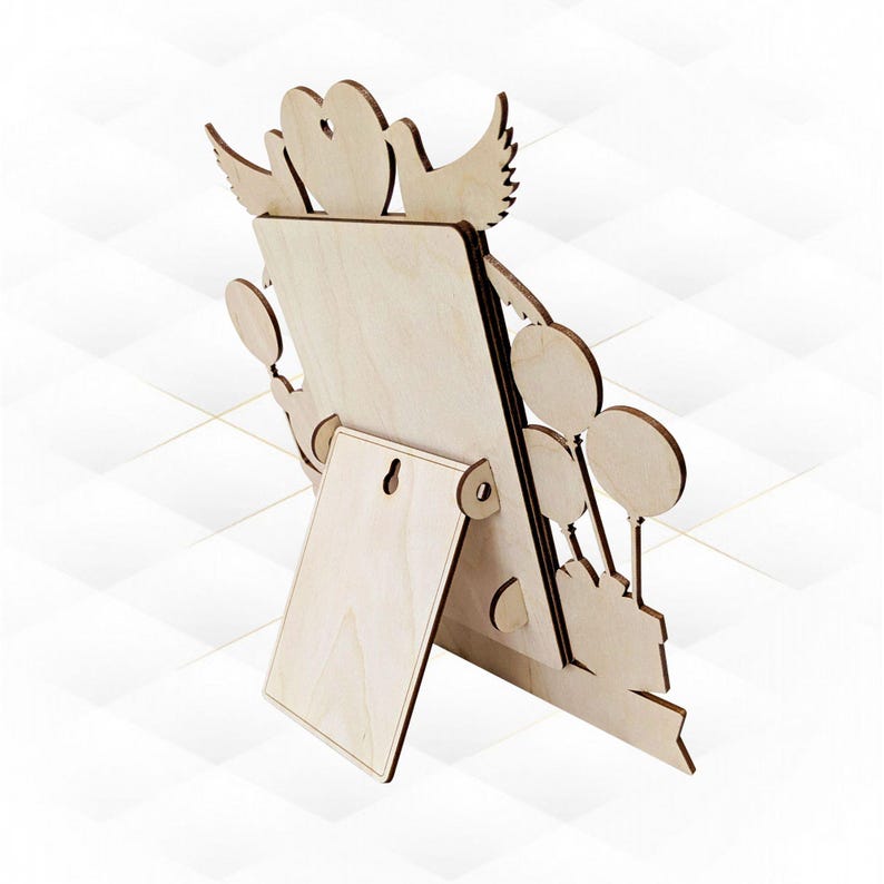 Birthday Photo Frame Laser Cut Design, 4x6 Size, SVG DXF Pattern, Laser ...