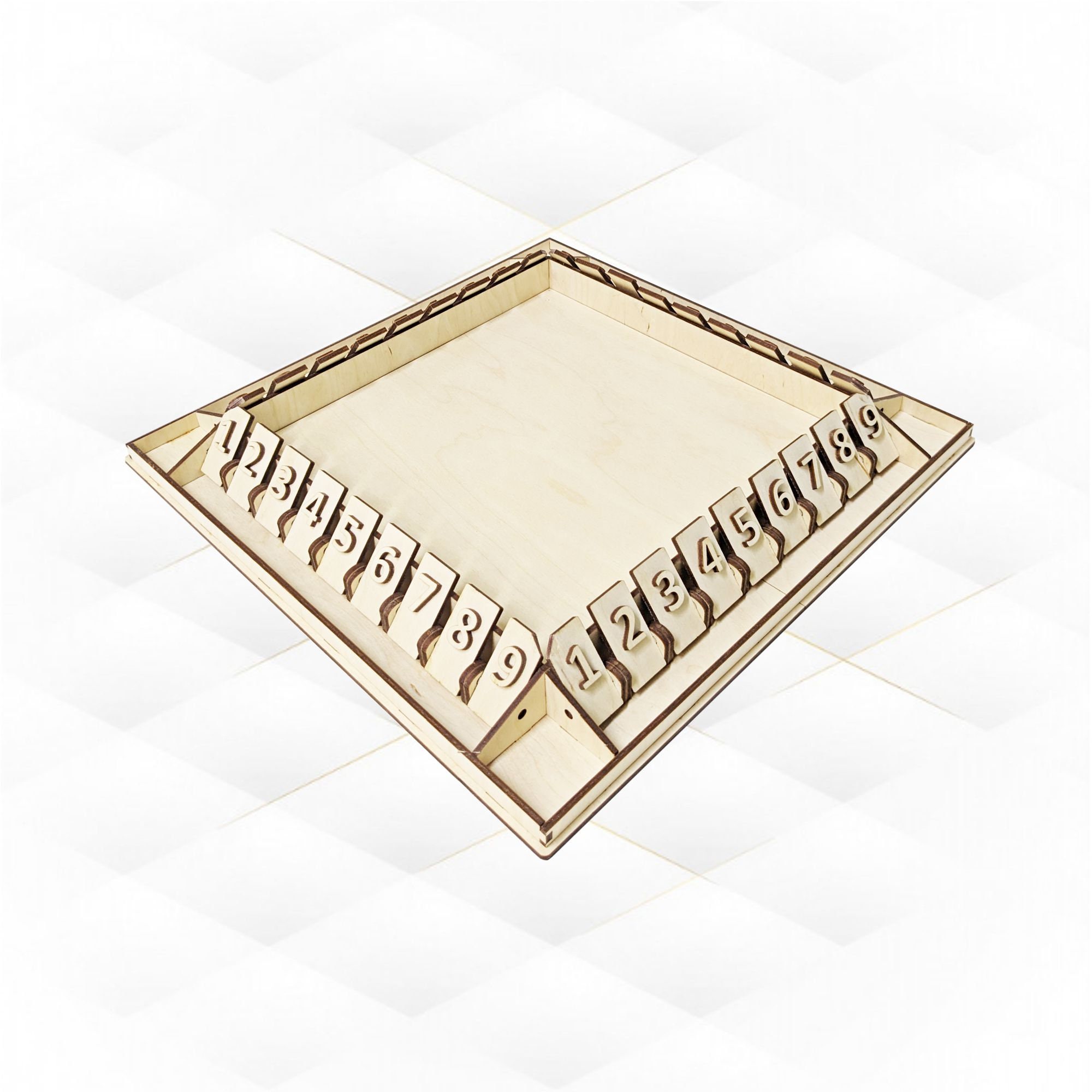 Shut the Box Game Laser Cut Template, Dice Games, Vector SVG DXF Laser ...