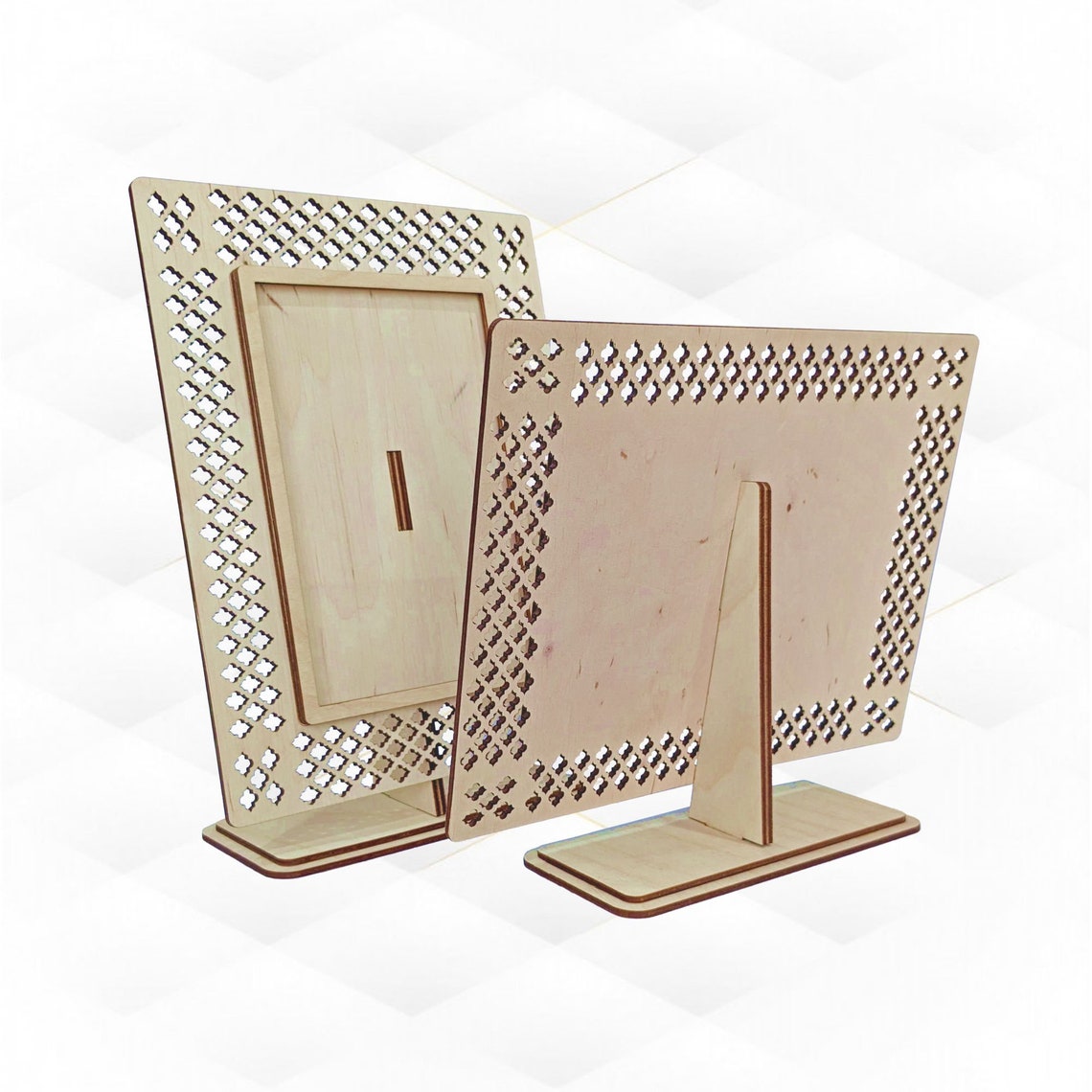 Photo Frame 4x6 Laser Cut Template, SVG DXF Vector Design, Picture ...