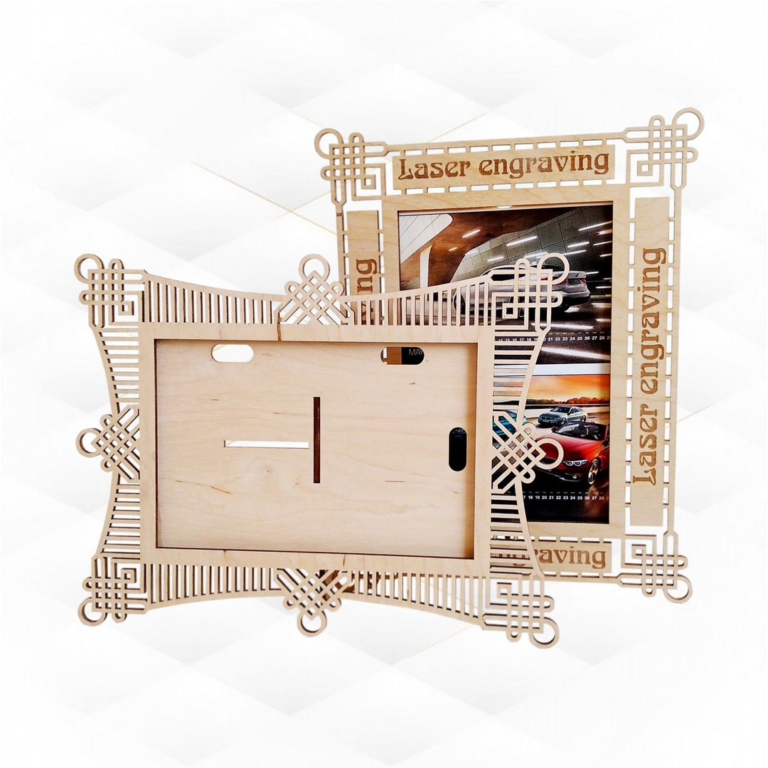 Picture Frame 2 Pattern for Laser Cut Engraving. Laser Cutting Design ...