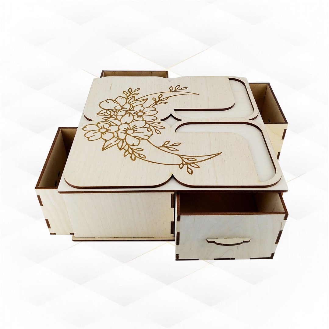T Box 4 In 1 Laser Cutting Project Digital Cut Files Laser Design