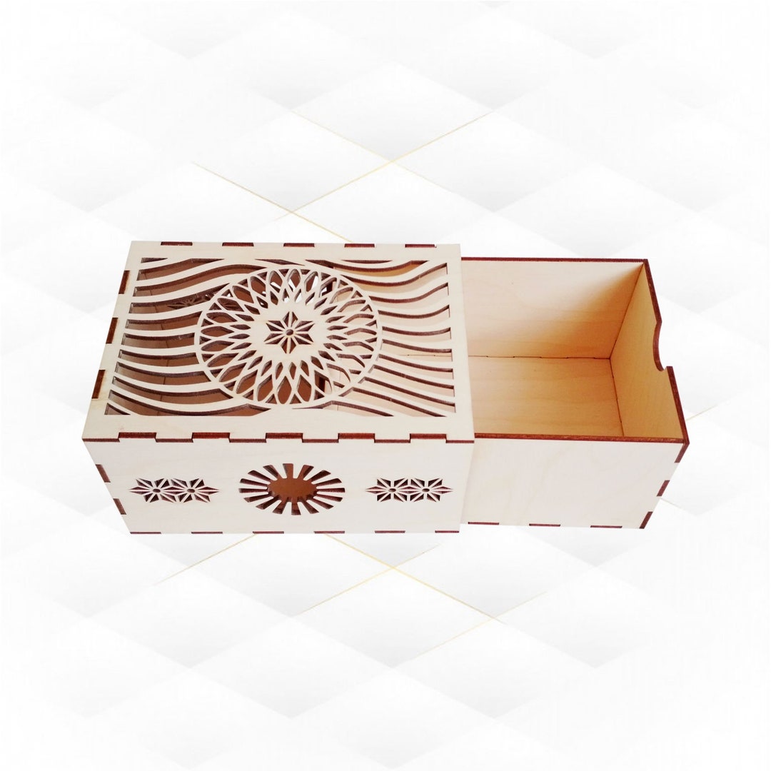 Gift Box Sliding, Svg Dxf Files, Laser Cutting Template. Laser Cut ...