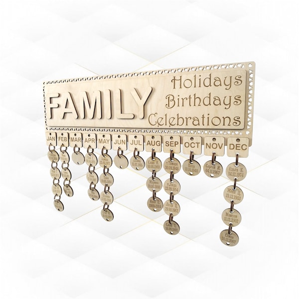 Family Celebration Board - Etsy