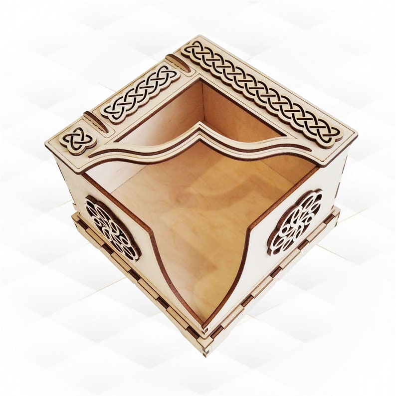 Napkin Holder With Lid Svg Dxf Files for Laser Cutting. Laser - Etsy