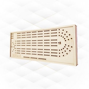 Cribbage Board, Svg Dxf Files, Pattern Laser Cut. Vector Template ...