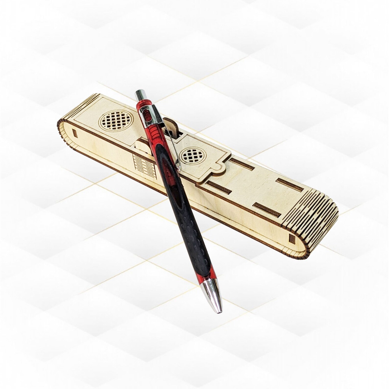 Unique Gift Box Case for Pen, Svg Dxf Vector Design Laser Cutting ...