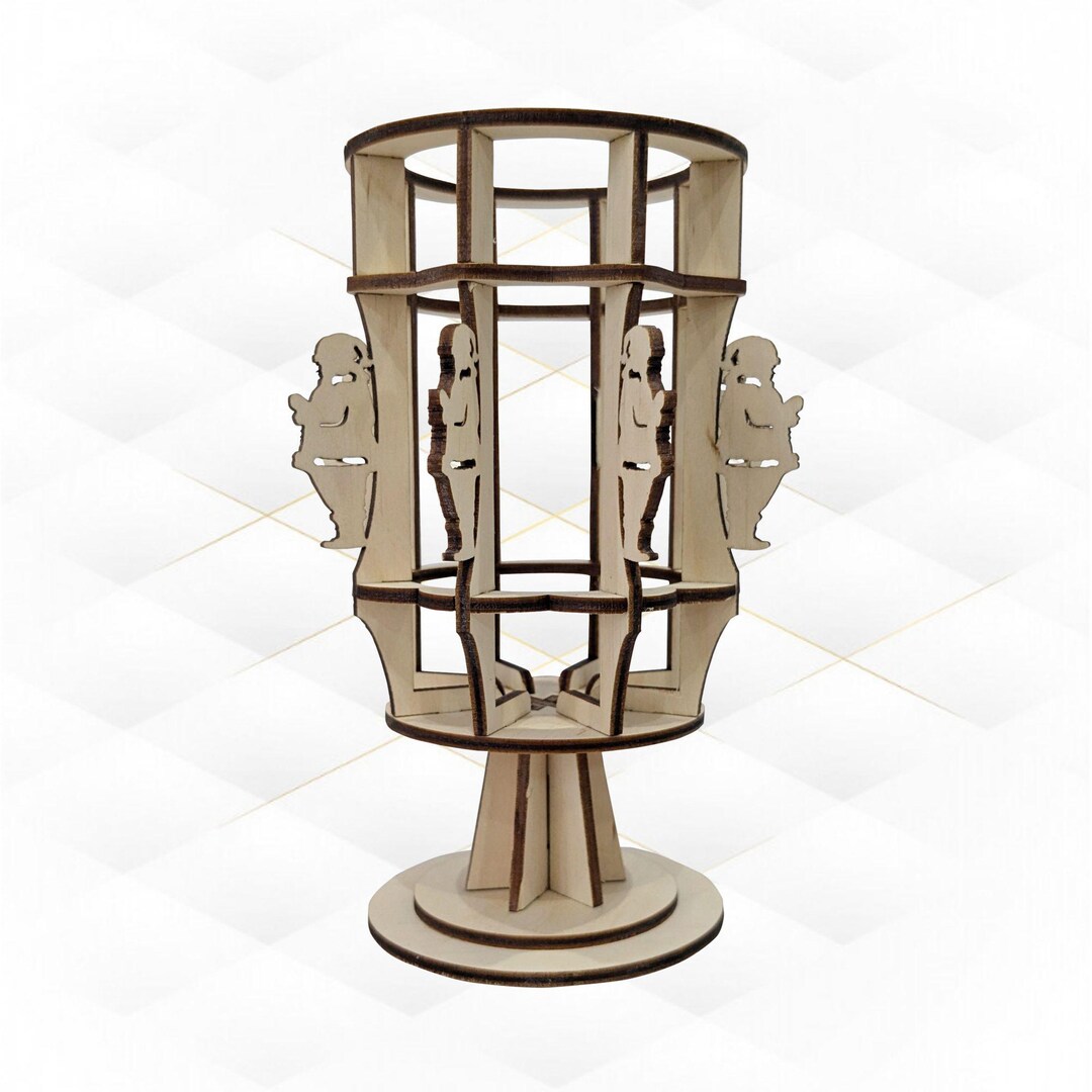 Christmas Santa Stand Holder Laser Cut Design, SVG DXF Files, Cutiing ...