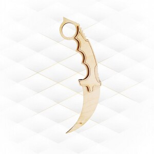 Toy Knife Karambit, Digital Model for Laser Cut. Cutting Design, Svg ...