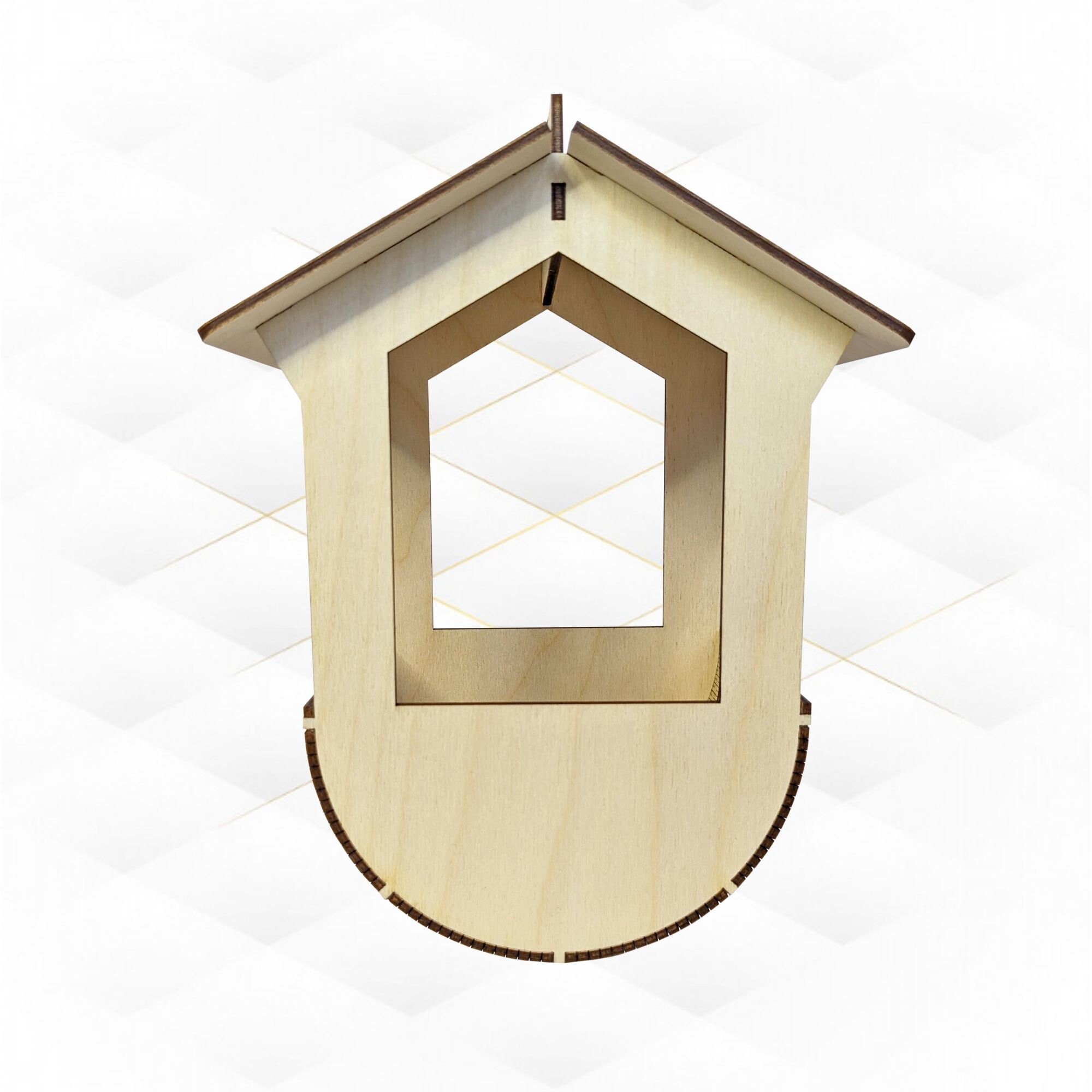 Bird Feeder Laser Cut SVG DXF Design: Garden House, Laser Cutting ...