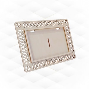Picture Frame 2 Pattern, Laser Cut Design, Greeting Decor. Drawing ...