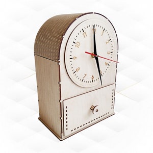 Gift Clock Table Top, Laser Cutting Design. Laser Cut File, Svg Dxf ...