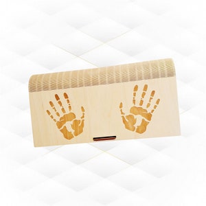 Handprint Gift Box, Laser Cut Vector Template. Svg Dxf Design Laser ...