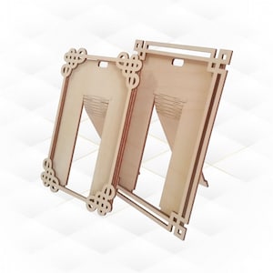Picture Frame Two Pattern, Laser Cutting, Vector Design. Photo Holder ...