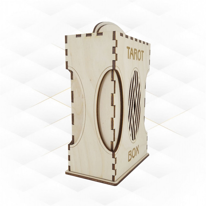 Gift Box Sliding Tarot Cards Laser Cut Template, SVG DXF Laser Cutting ...