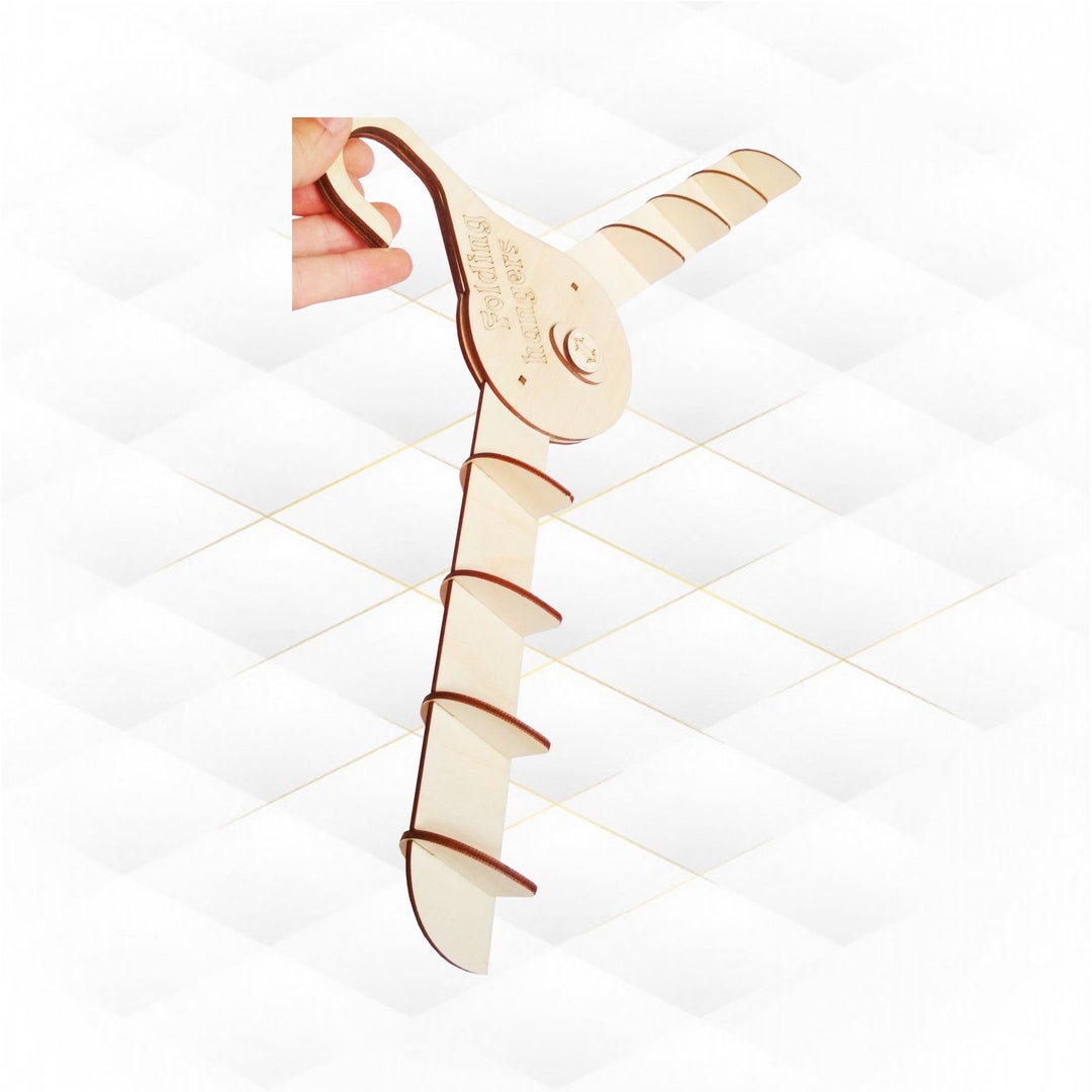 Falten Aufhänger Laser Cut Design, SVG DXF Laserschnitt-Viertel-Vorlage ...