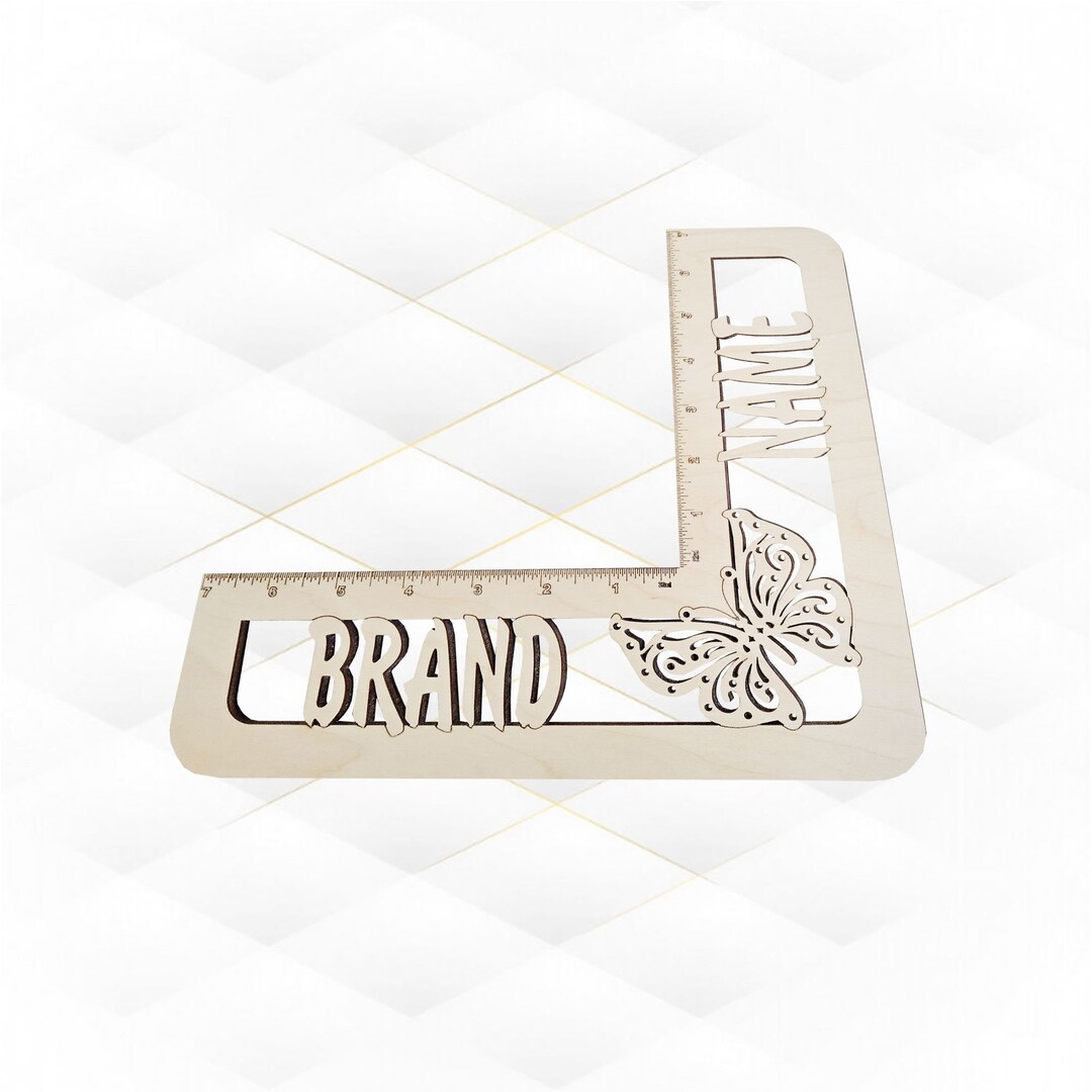 Gift Ruler (inch) Laser Cut Design, SVG DXF Laser Cutting Model ...