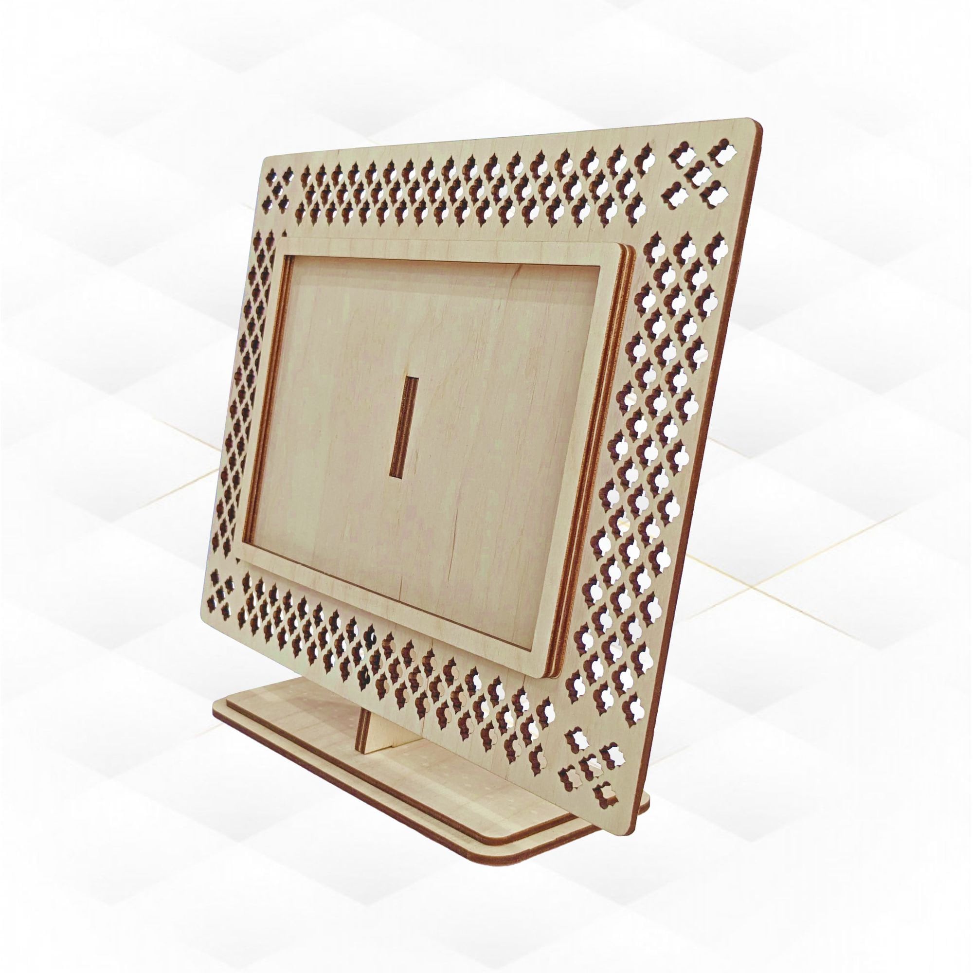 Photo Frame 4x6 Laser Cut Template, SVG DXF Vector Design, Picture ...