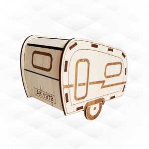 Christmas Glitter Houses Laser Cut Design. Camper Trailer Laser Files ...
