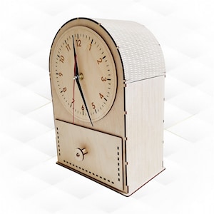 Gift Clock Table Top, Laser Cutting Design. Laser Cut File, Svg Dxf ...