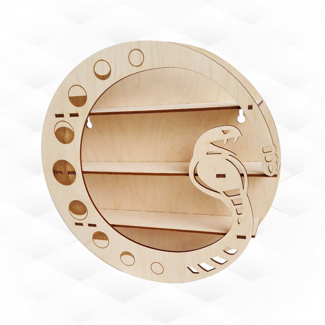 Shelf Moon Snake Svg Dxf Pattern for Laser Cut. Vector Design for Laser ...