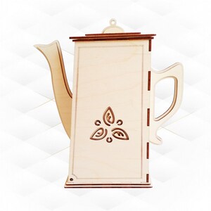Tea Bag Box, Teapot Svg Dxf Design for Laser Cut . Ready Table Decor ...