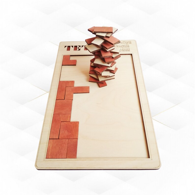 Puzzles Tetris Svg Dxf Files for Laser Cutting. Laser Design. - Etsy