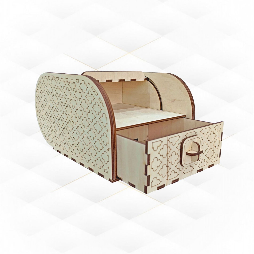 Gift Box Sliding, Svg Dxf Design Laser Cutting. Jewelry Box Pattern ...