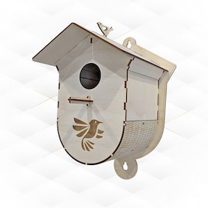 Bird House SVG DXF Laser Cut Template, Garden Decor Houses, Laser ...
