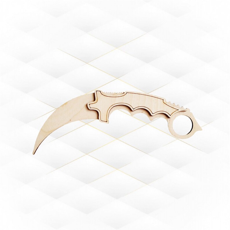 Toy Karambit Knife Laser Cut Design, SVG DXF Vector Model, Laser ...