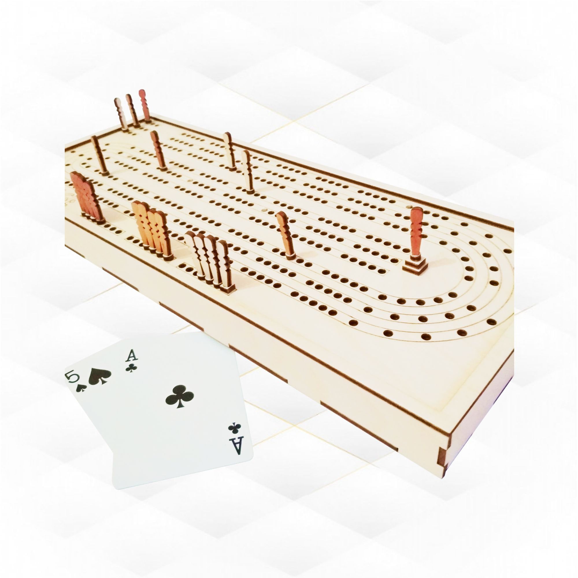 Cribbage Svg Dxf Pattern for Laser Cut. Vector Template. - Etsy Australia