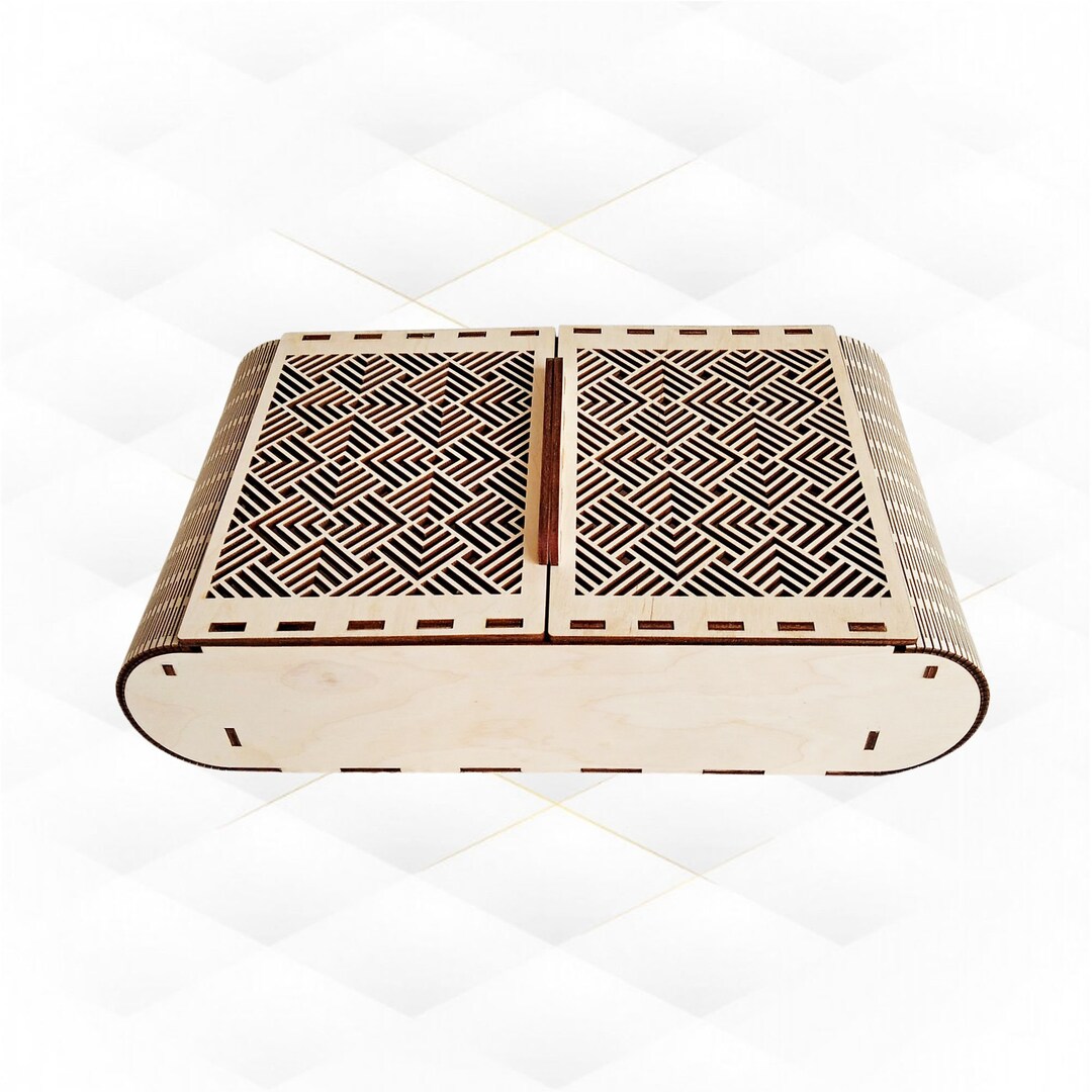 Two Sash Box Download Laser Cut Plan. Gift Box Laser Cutting - Etsy