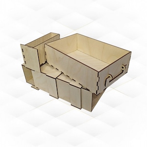 Slider Gift Box With Secret Compartment, Laser Cutting Design. Laser ...