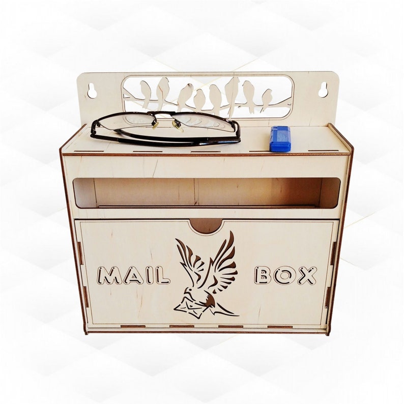 Bird Mailbox Laser Cut Design, Post Box SVG DXF Template, Laser Cutting ...
