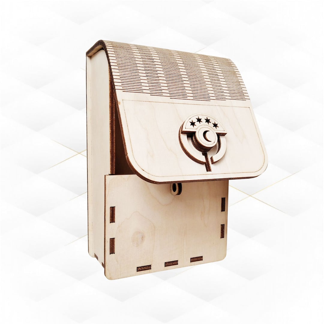 Latch Tarot Gift Box, Svg Dxf Design for Laser Cutting. Laser Cut Plan ...