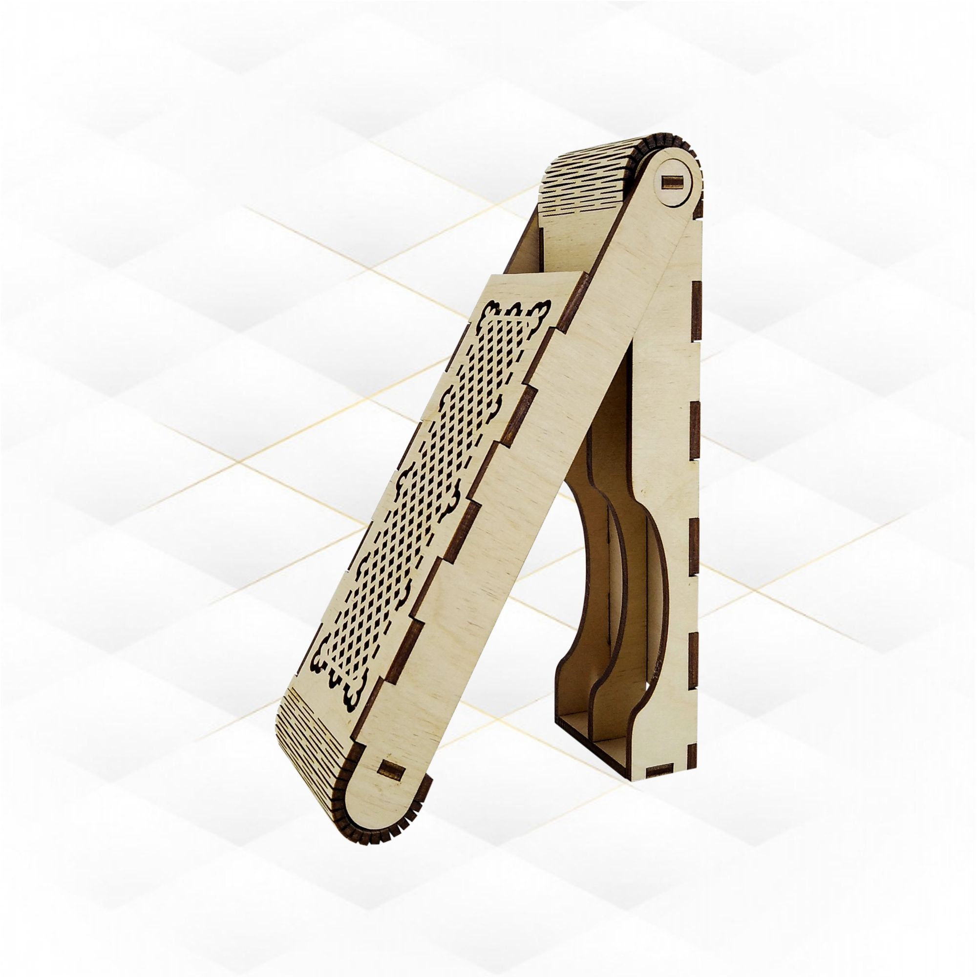 Pen Box Laser Cut Template, 2 Pens Holder, SVG DXF Vector Template ...