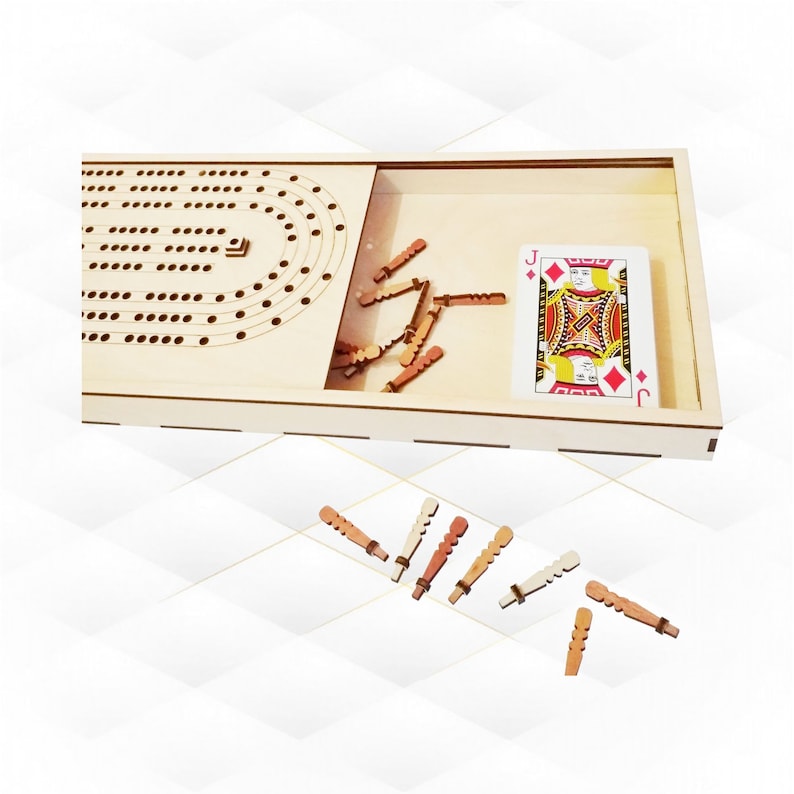 Cribbage Svg Dxf Pattern for Laser Cut. Vector Template. - Etsy Australia