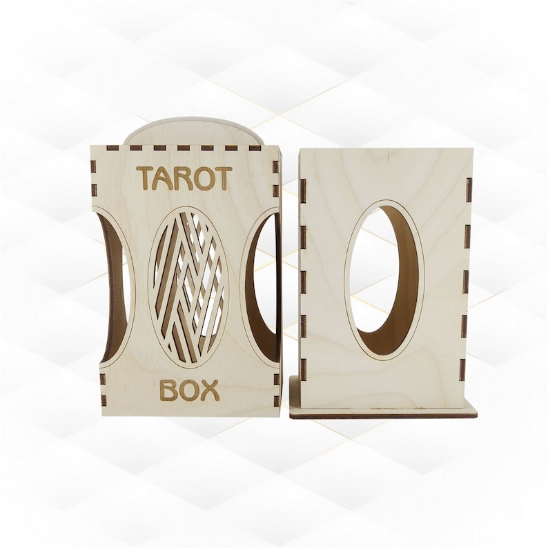 Gift Box Sliding Tarot Cards Laser Cut Template, SVG DXF Laser Cutting ...