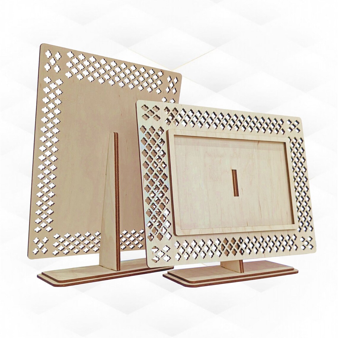 Photo Frame 4x6 Laser Cut Template, SVG DXF Vector Design, Picture ...