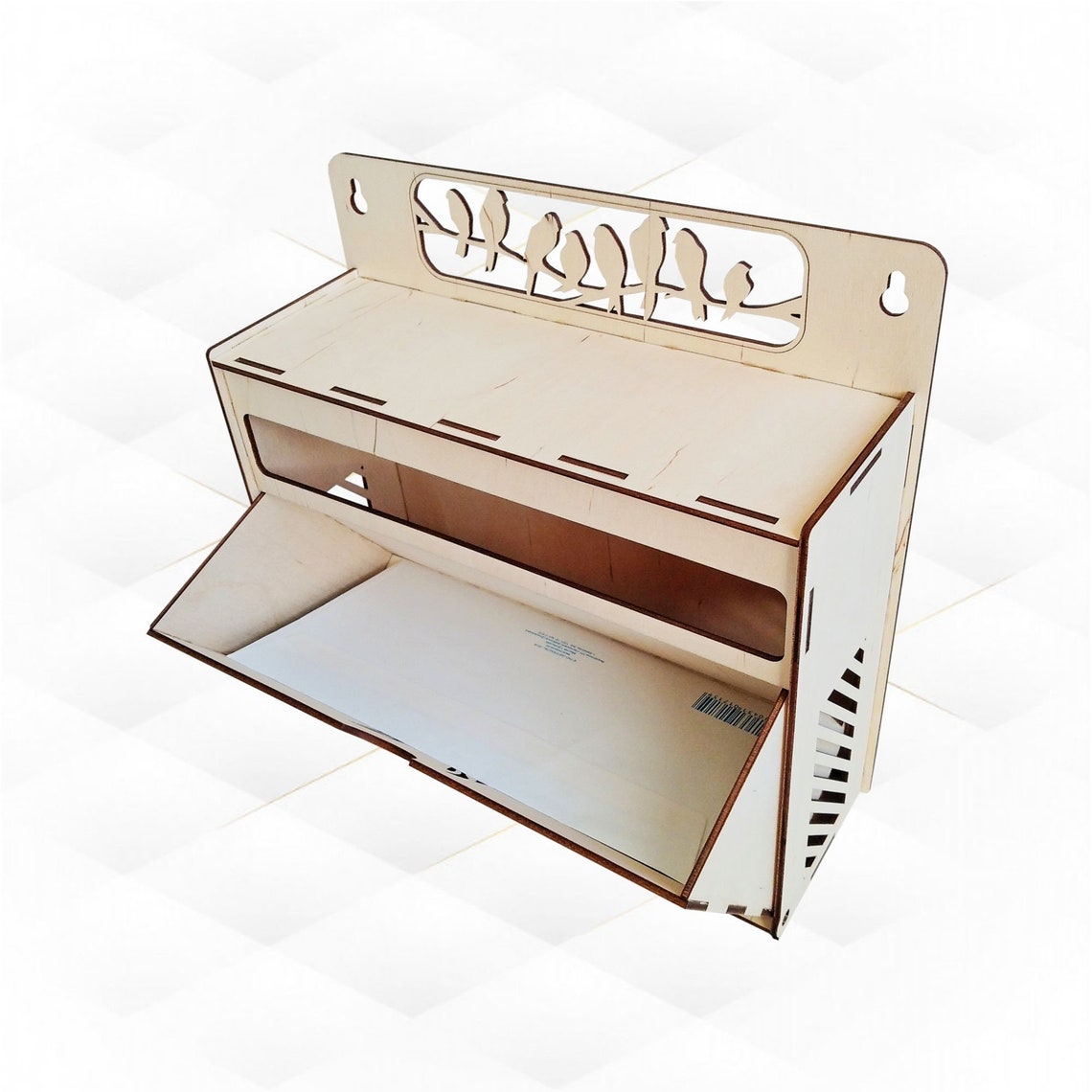 Bird Mailbox Laser Cut Design, Post Box SVG DXF Template, Laser Cutting ...